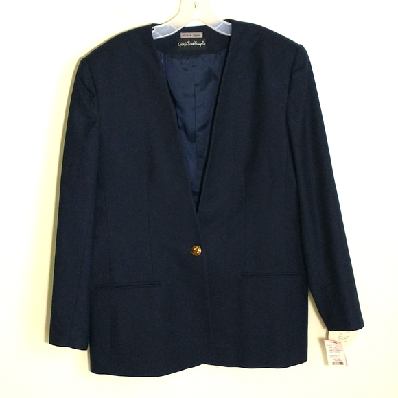 Giorgio Sant Angelo | Jackets & Coats | Nwt Giorgio Sant Angelo Navy 0 ...